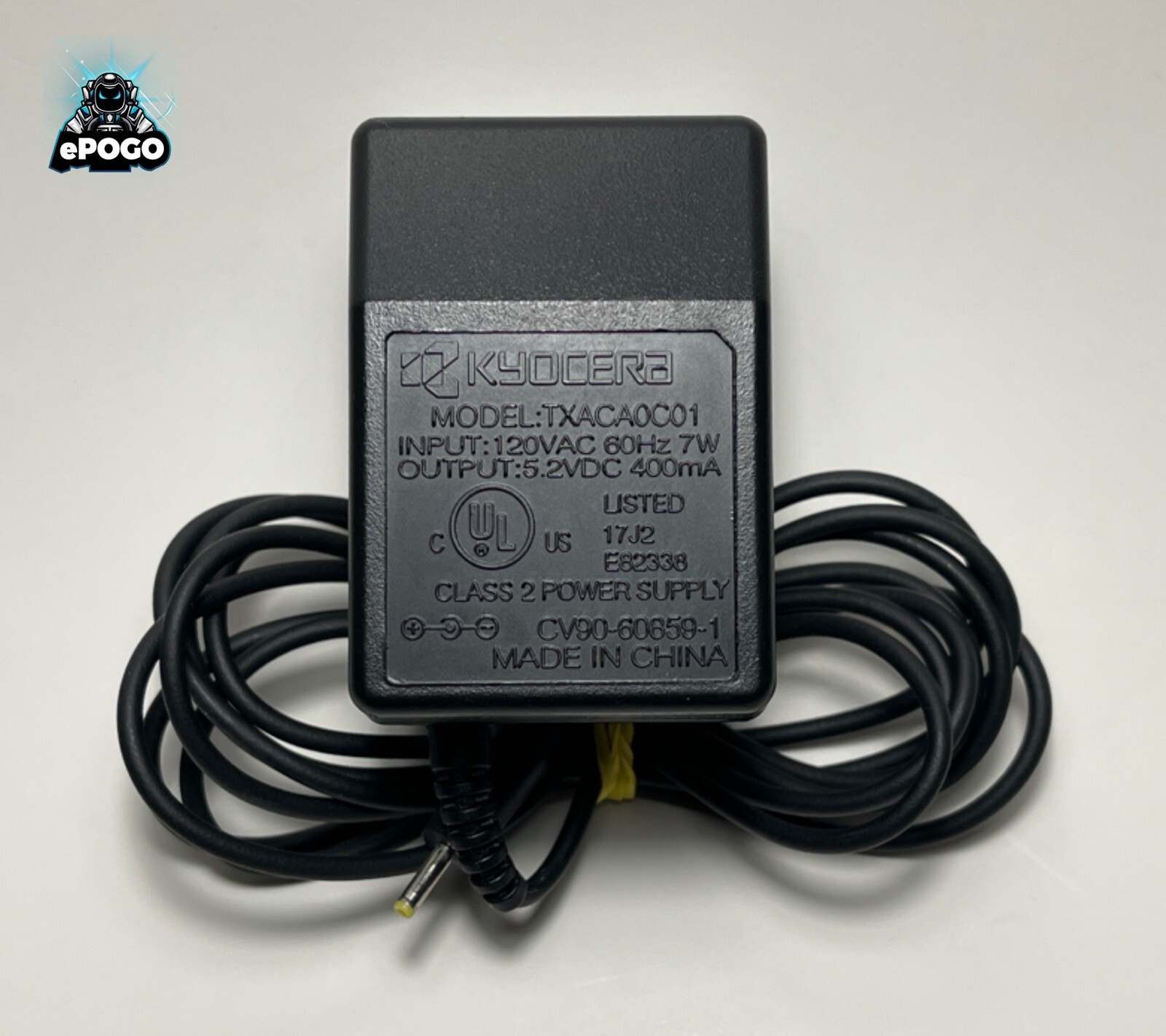 Kyocera TXACA0C01 Cell Phone Charger 5.2 Volt 400mA, OEM Genuine ...