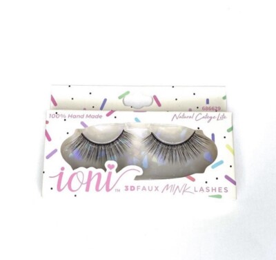 Ioni Eyelashes 3D Faux Mink KashesNatural Cateye Lite (Vanilla Bean ...