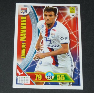 #129 MAMMANA OLYMPIQUE LYONNAIS LYON OL PANINI FOOTBALL ADRENALYN CARD ...