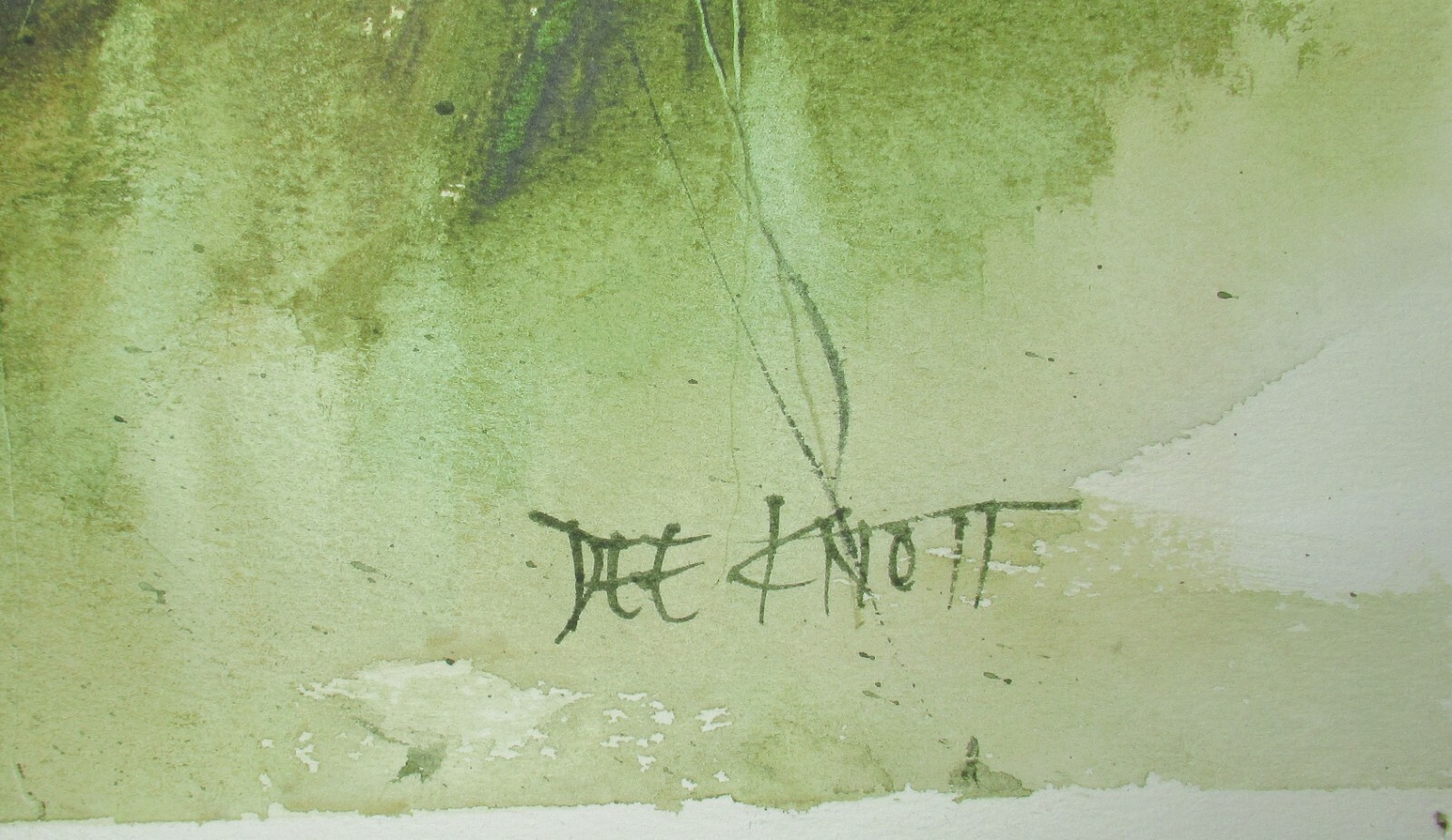 DEE KNOTT HOUSE ON THE HILL ORIGINAL WATERCOLOR LANDSCAPE PAINTING | eBay