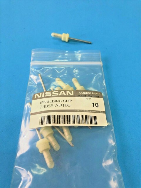 10-PC PACK GENUINE NISSAN & INFINITI 73858AU100 CLIP MOLDING 73858 ...
