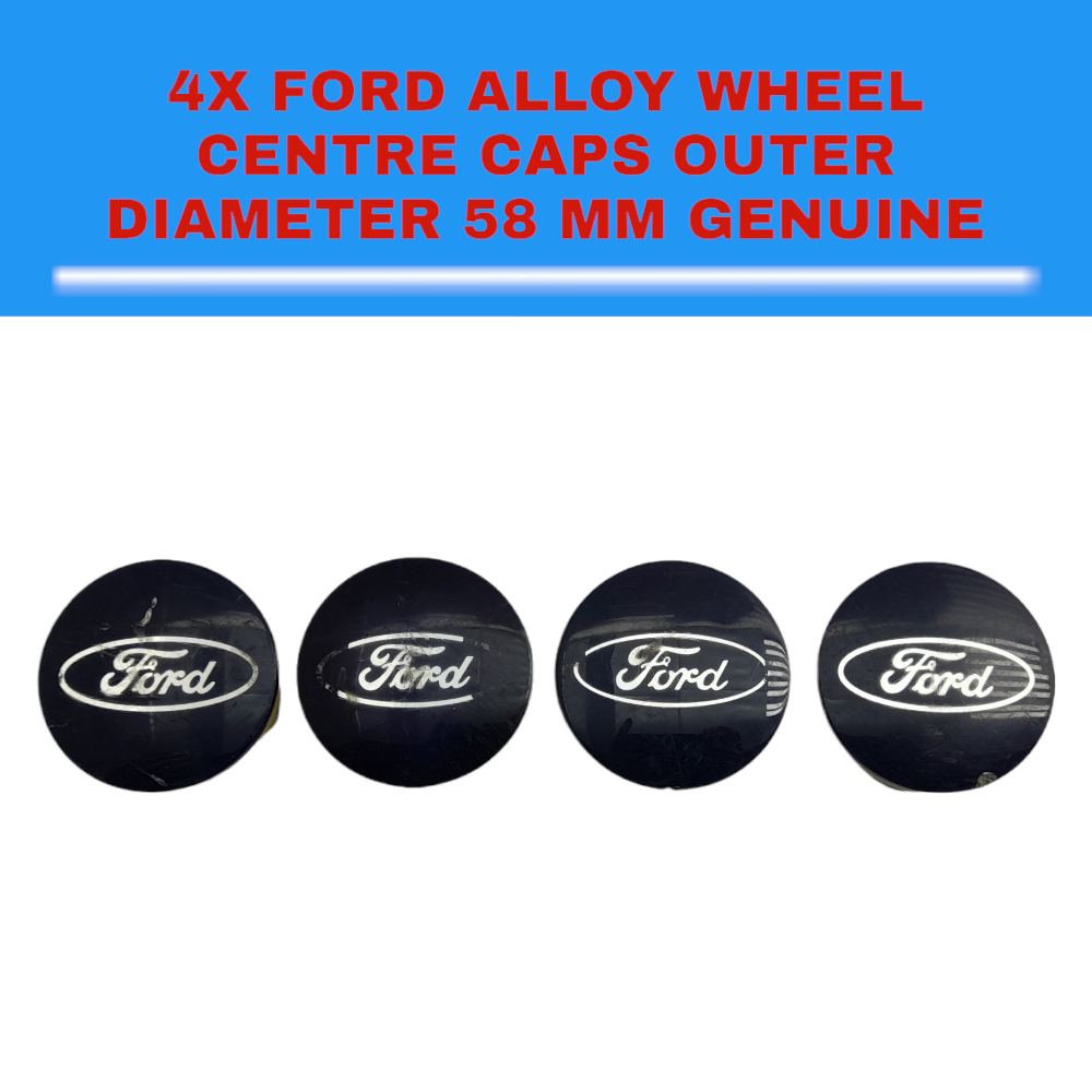 4X FORD ALLOY WHEEL CENTRE CAPS H95 SX 1137 EA OUTER DIAMETER 58 MM ...