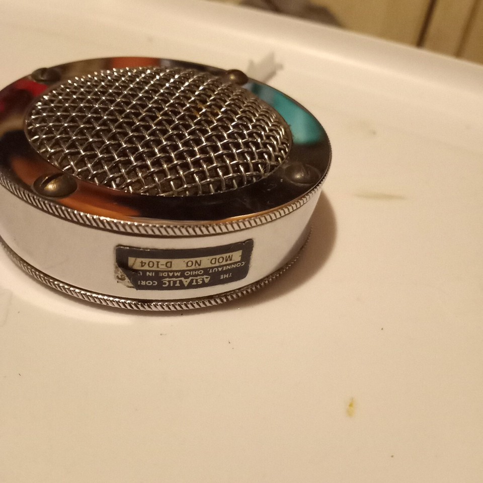 Astatic D104 Amplified desktop Microphone lots Cb radio ham ssb HEAD ...