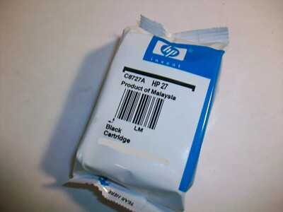 NEW!!! GENUINE HP 27 Black Ink Cartridge (HP C8727AN) C8727A FAST FREE ...
