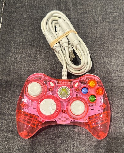 Rock Candy Wired Pink Controller Microsoft Xbox 360! Works Great! Fast Shipping | eBay