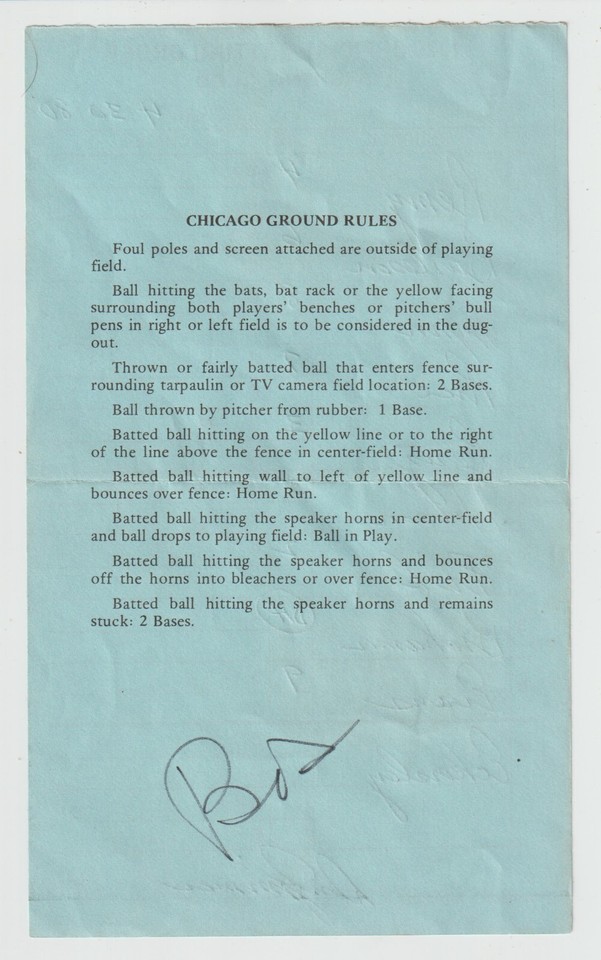 4-30-80 Boston Red Sox Game Used Lineup Card - Dennis Eckersley & Fred ...