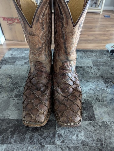 ARIAT MENS PECAN BROWN DEEP WATER PIRARUCI BOOTS 10044421 | eBay