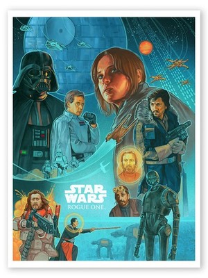 Star Wars Rogue One by Colin Murdoch Ltd Edition x/295 Movie Poster ...