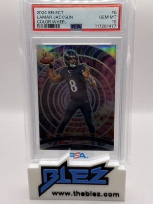 2024 Panini Select - Color Wheel Lamar Jackson #8 Ravens PSA 10 | eBay