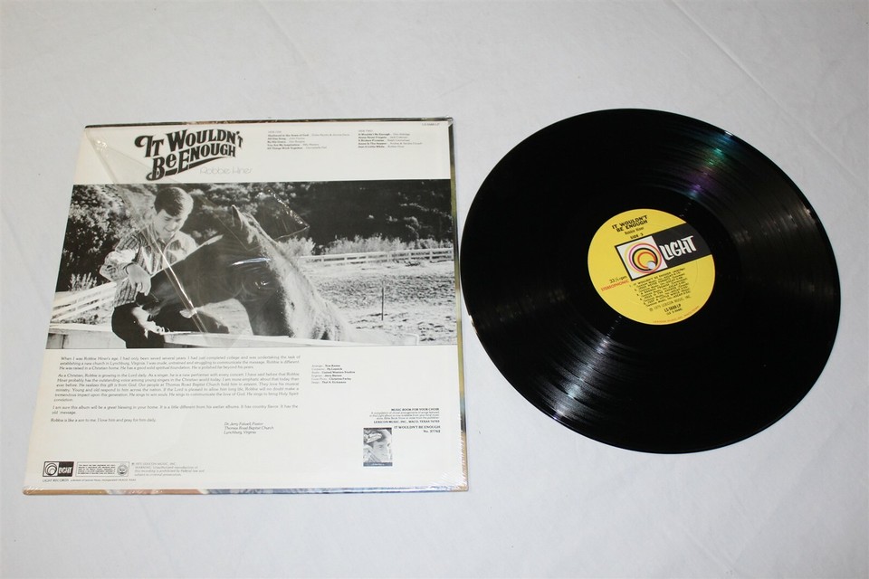 Robbie Hiner It Wouldn''t Be Enough LS-5688-LP Vinyl LP, Album | eBay