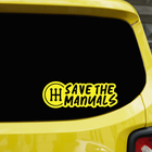 Save The Manuals Decal Sticker Car Tumbler Stick Shift Window Wall 22 ...