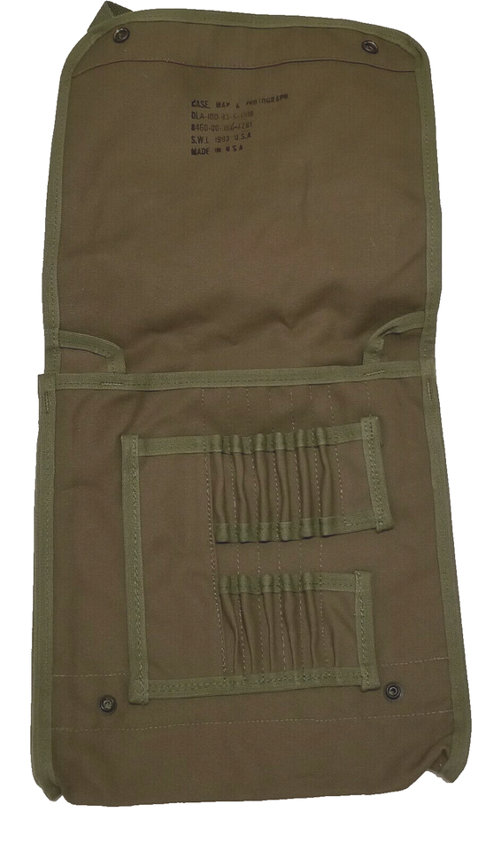 US Made Canvas Map & Photograph Case with Adjustable Shoulder Strap ...