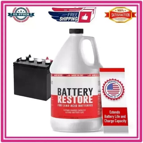 Battery Restore For Lead Acid Batteries - Made In USA - 64oz Formulated ...