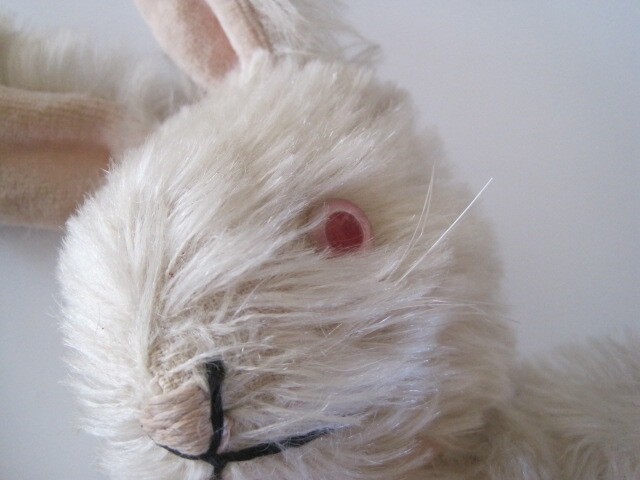 STEIFF PLUSH Animal Antique Bunny Rabbit Gray Fur Jointed 13" | eBay