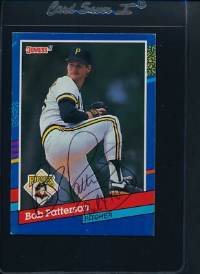 1991 Donruss #345 Bob Patterson Pirates Signed Auto *38691 | eBay
