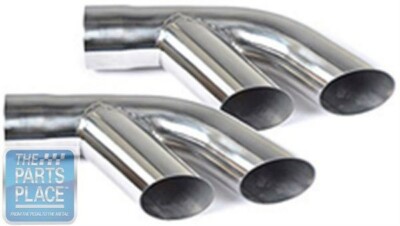 1976-81 Pontiac Trans Am 3" OEM Exhaust Tips Polished Stainless Steel ...