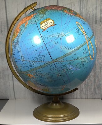 Cram's Imperial 12 inch World Globe Made in USA Vintage | eBay