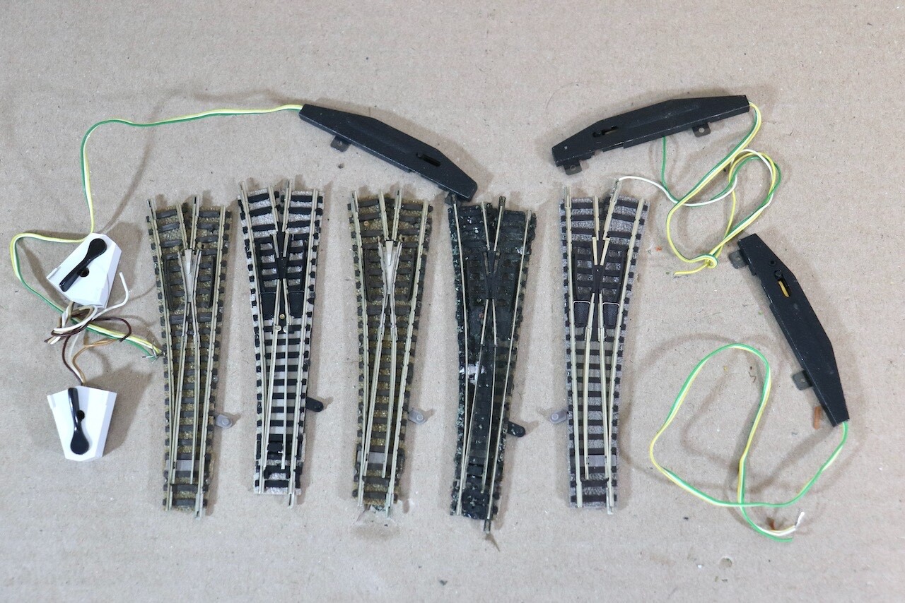 FLEISCHMANN PICCOLO 9178 9179 N GAUGE RIGHT & LEFT TURNOUT POINT TRACK ...