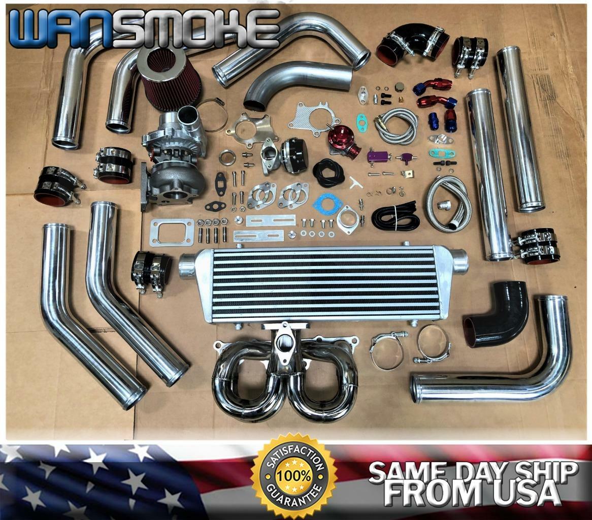 Ram Horn D-Series D15 D16 Civic CRX T3T4 .63 Turbo Kit Manifold ...