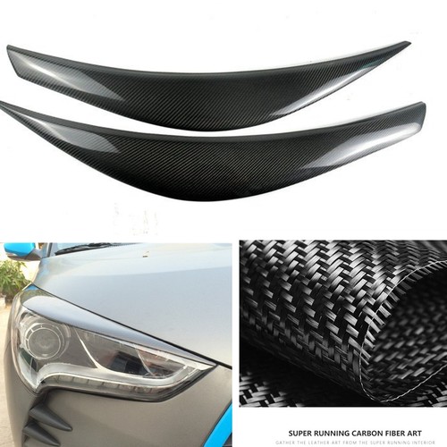 Front Headlight Eyebrow Eyelid Trim For Hyundai Veloster 2011-2017 ...