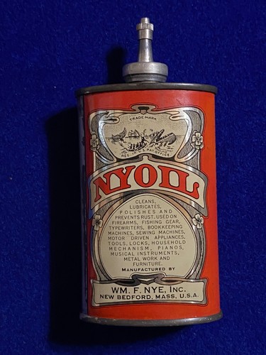 Vintage Nyoil Tin Lead Top Handy Oiler Oil Can | eBay