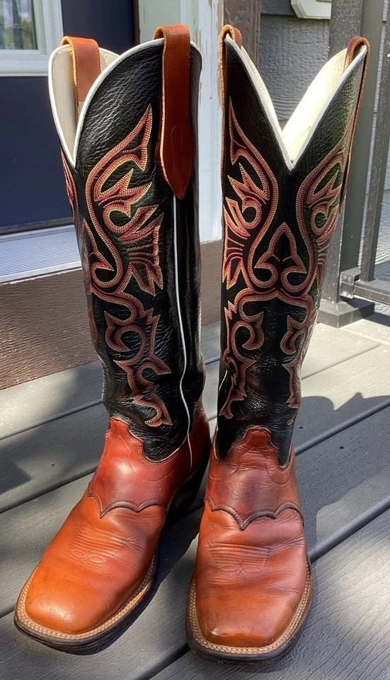 Men's Olathe 6901 10D Tall Buckaroo Cowboy Boots Size with 17” Uppers ...