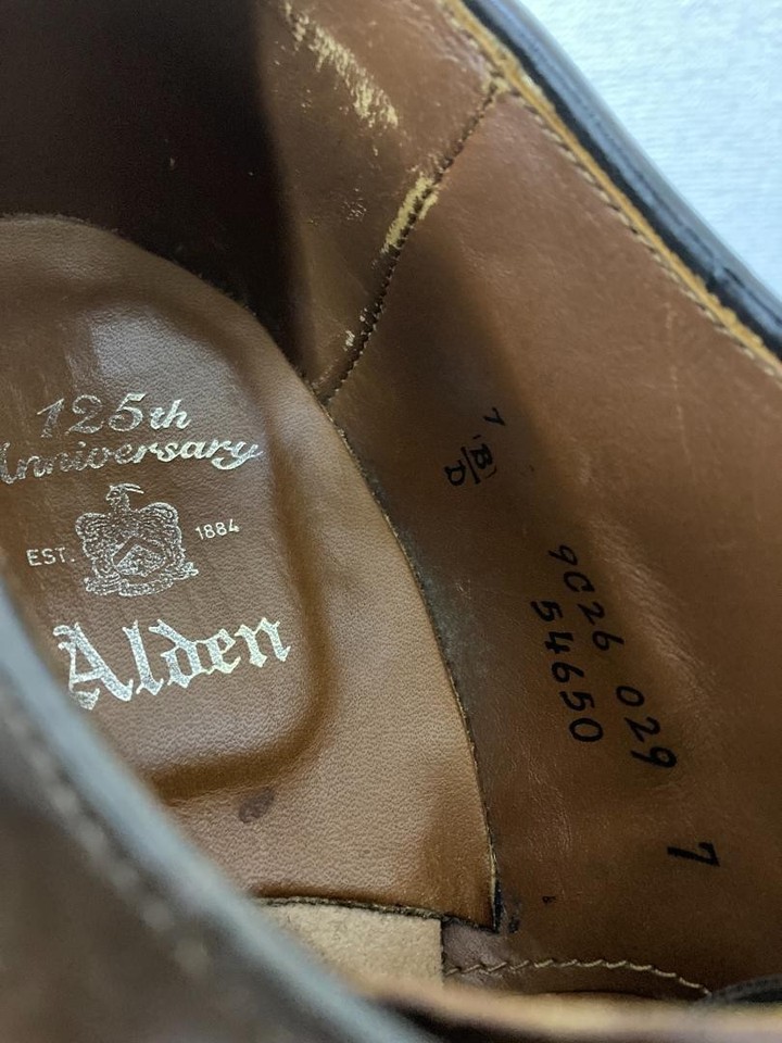 Alden Shoes Shell Cordovan 54650 V-Tip Dark Brown Modified Last Men US ...