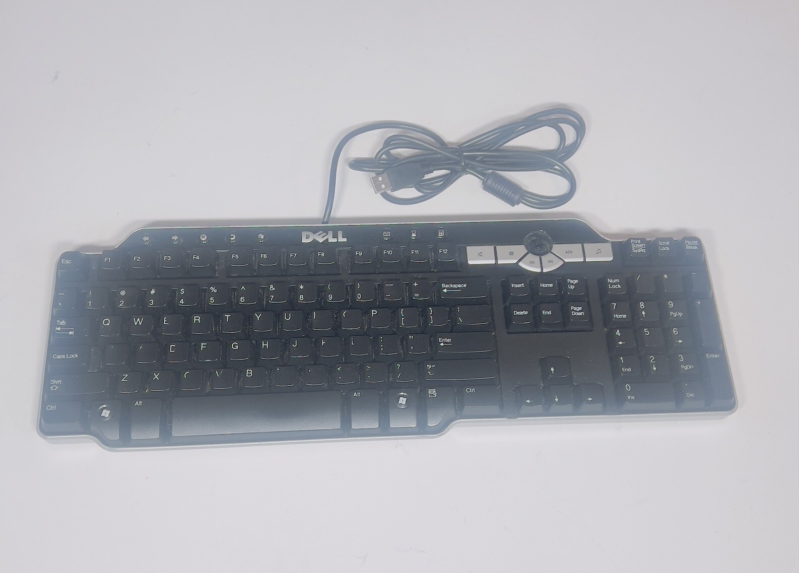 Dell SK-8135 USB Hub Wired, Multimedia Keyboard - Black for sale online ...