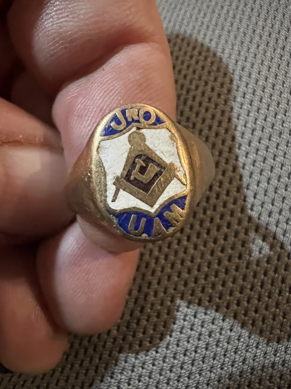 Vintage JRO UAM Freemason Masonic Ring 10k Gold Mason Union VHTF Rare ...