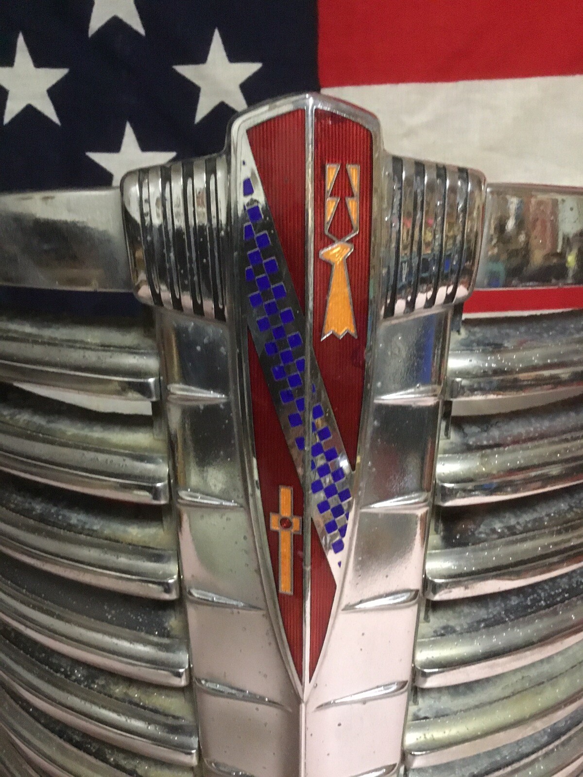 1941 Buick Roadmaster Special Front Grille With Enamel Emblem Rare ...
