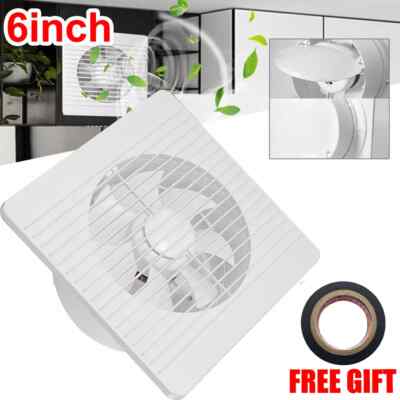 150MM Extractor Fan 6 inch for Kitchen Bathroom Toilet Indoor White ...