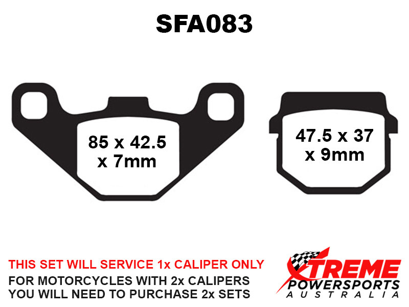 Hyosung Sf 100 R 2005 2006 Ebc Organic Front Brake Pad Sfa083 Ebay