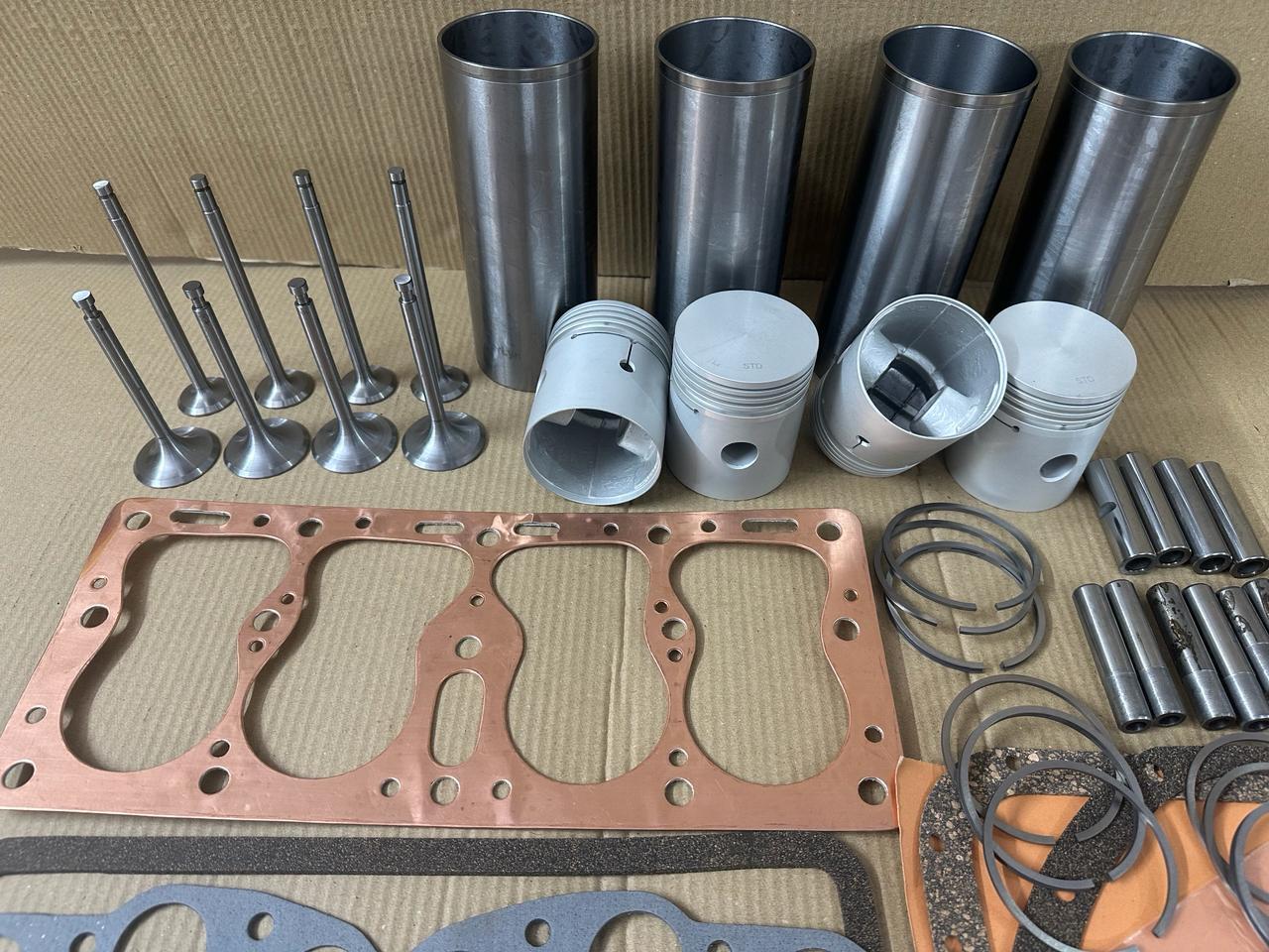 Engine Overhaul Kit Fits Willys Jeep 134 F-head 1950-72 Piston +Liner ...