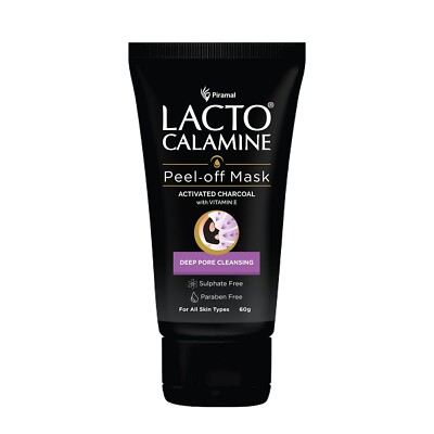 Lacto Calamine Face Peel Off Mask with Activated Charcoal and Vitamin E ...