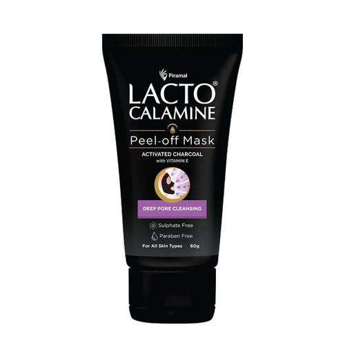 Lacto Calamine Face Peel Off Mask with Activated Charcoal and Vitamin E ...