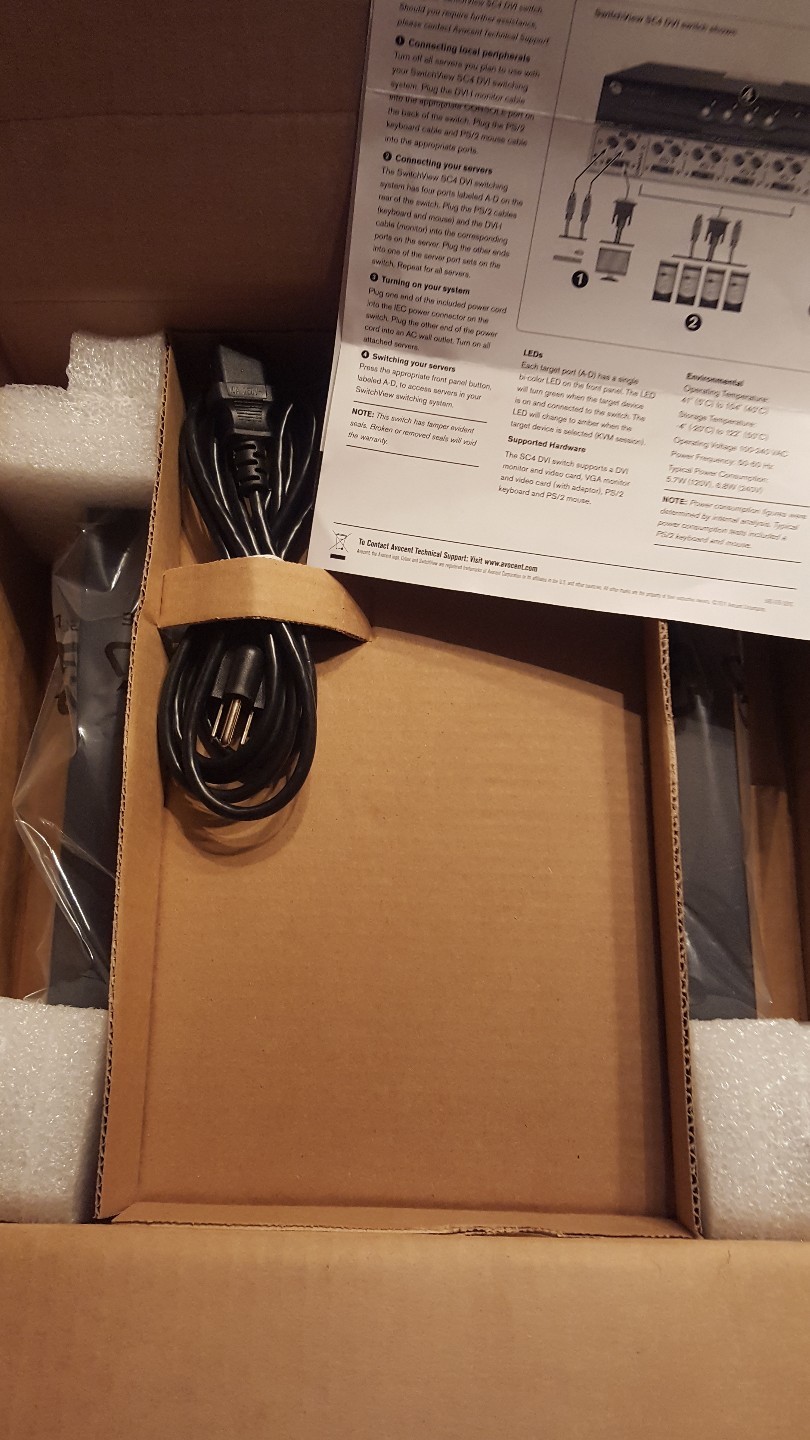 Avocent View (SC4PDV001) 4-Ports External KVM switch PS/2 for sale ...