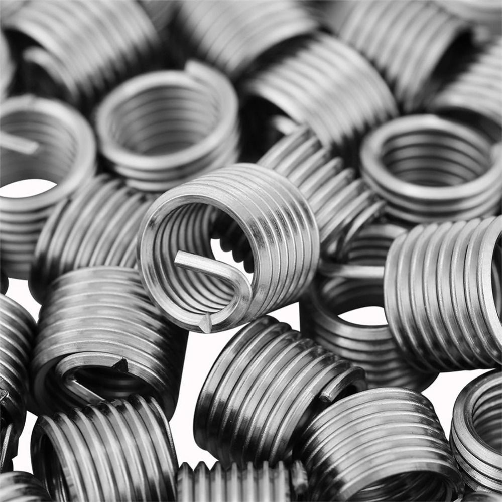 50Pcs 304 Stainless Steel Helical Threaded Inserts Screw Thread Inserts ...