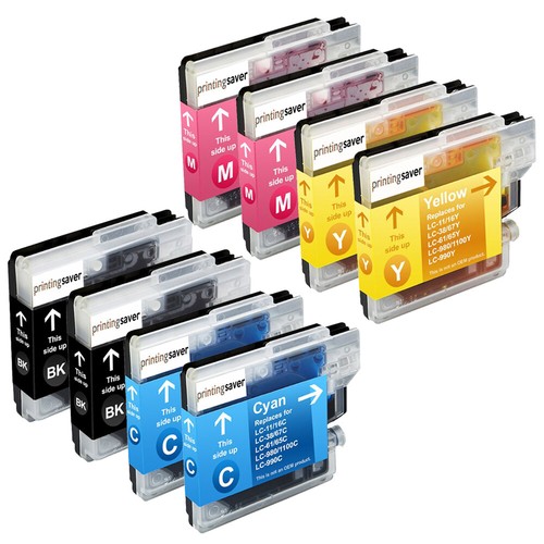 8x Ink Cartridges fits Brother LC985 DCP J125 J315W J515W | eBay