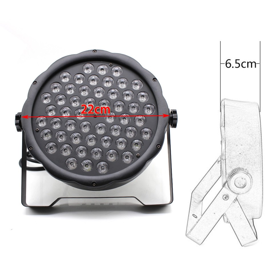 3 in 1 DJ Disco Slim Par Light 54 LED RGBW DMX Stage Lamp Bar Party ...