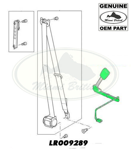 Land Rover Discovery 4 L319 Front Left Seat Buckle LR009289 OEM for ...