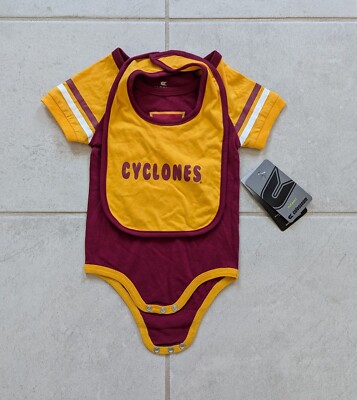 Iowa State Cyclones One Piece Outfit & Bib Size Infant 6-12 Months | eBay