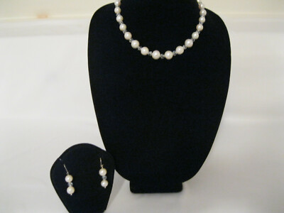 Pearls, necklace and matching earrings | eBay