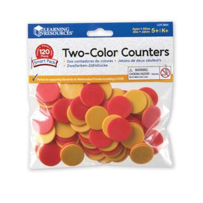 Two Colour Counters Bag of 120 - Children's Math Counters with 2 ...