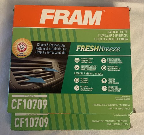 FRAM CF10709 Fresh Breeze Cabin Air Filter with Arm & Hammer Car New ...