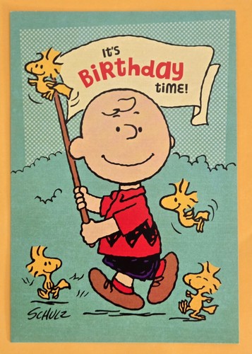Peanuts "Charlie Brown" Birthday Greeting Card (+ Envelope 4.5x6.5 ...