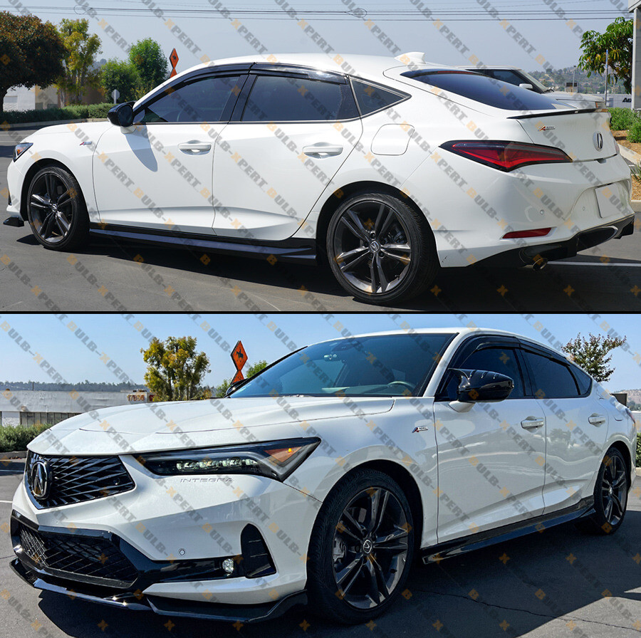 For 2023-2025 Acura Integra DE4 GF Bodykit V1 Black Pearl Side Skirt ...