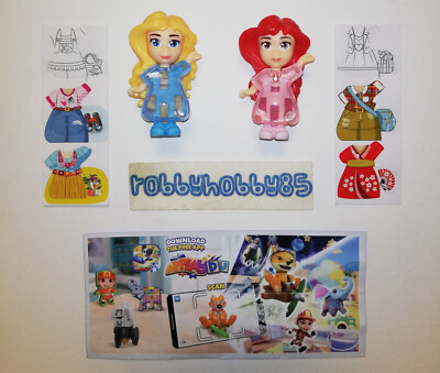 COMPLETE SERIES MULTI DRESS DOLLS VD112 - VD113 + 2 BPZ KINDER ITALY ...