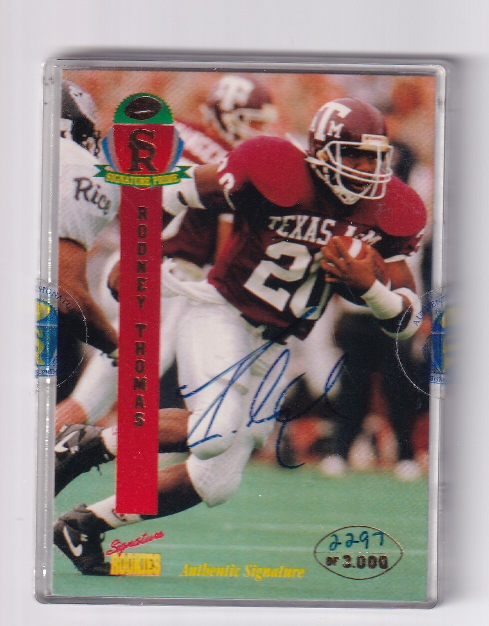 Rodney Thomas 1995 Signature Rookies Draft Auto Card | eBay