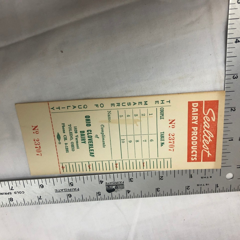 Vintage Dairy Products Sealtest Ohio Cloverleaf Dairy Toledo Ohio ...
