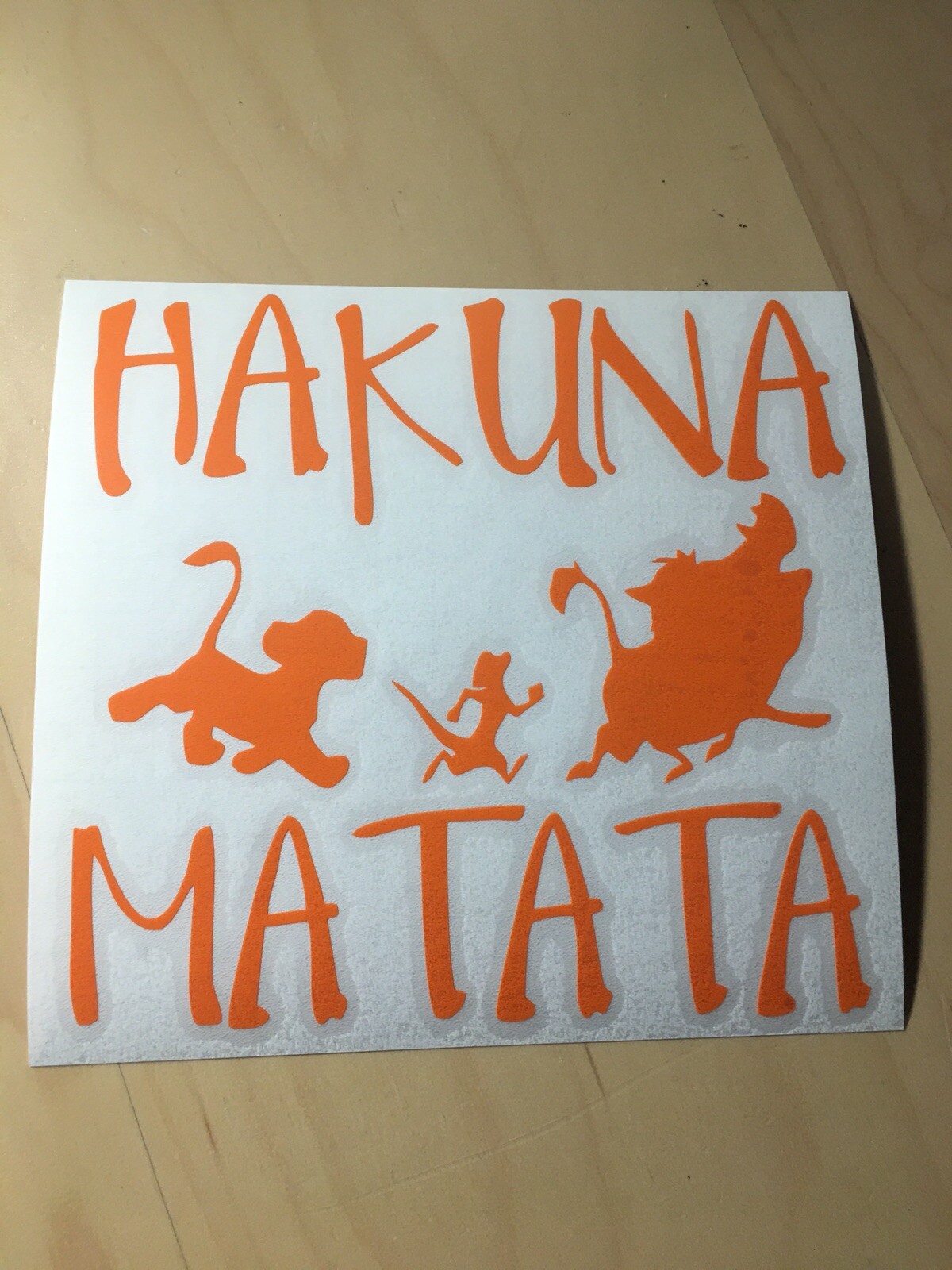 Hakuna Matata Lion King Car Window Decal Sticker Simba | eBay